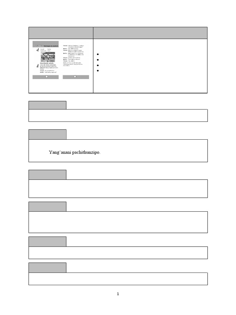 STD 2 Chichewa TG | PDF