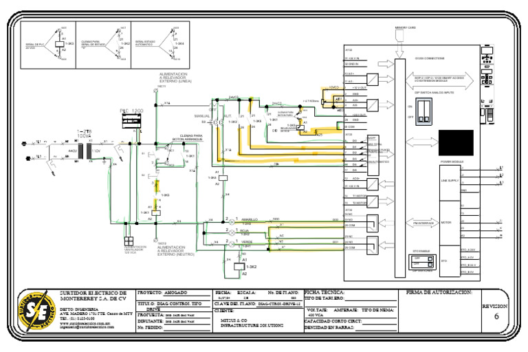 Ejemplo de Diagrama de Control Drive Marca Siemens | PDF