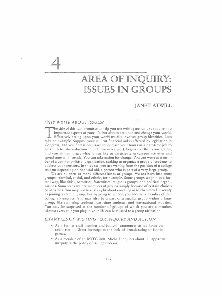 Issues Within Groups Part 1 | PDF