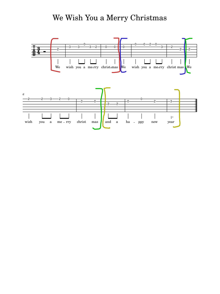 We Wish You a Merry Christmas Lyrics | PDF