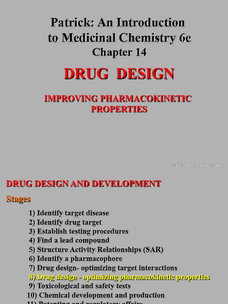 Drug Design: Enhancing Pharmacokinetics | PDF | Drug Design | Amine