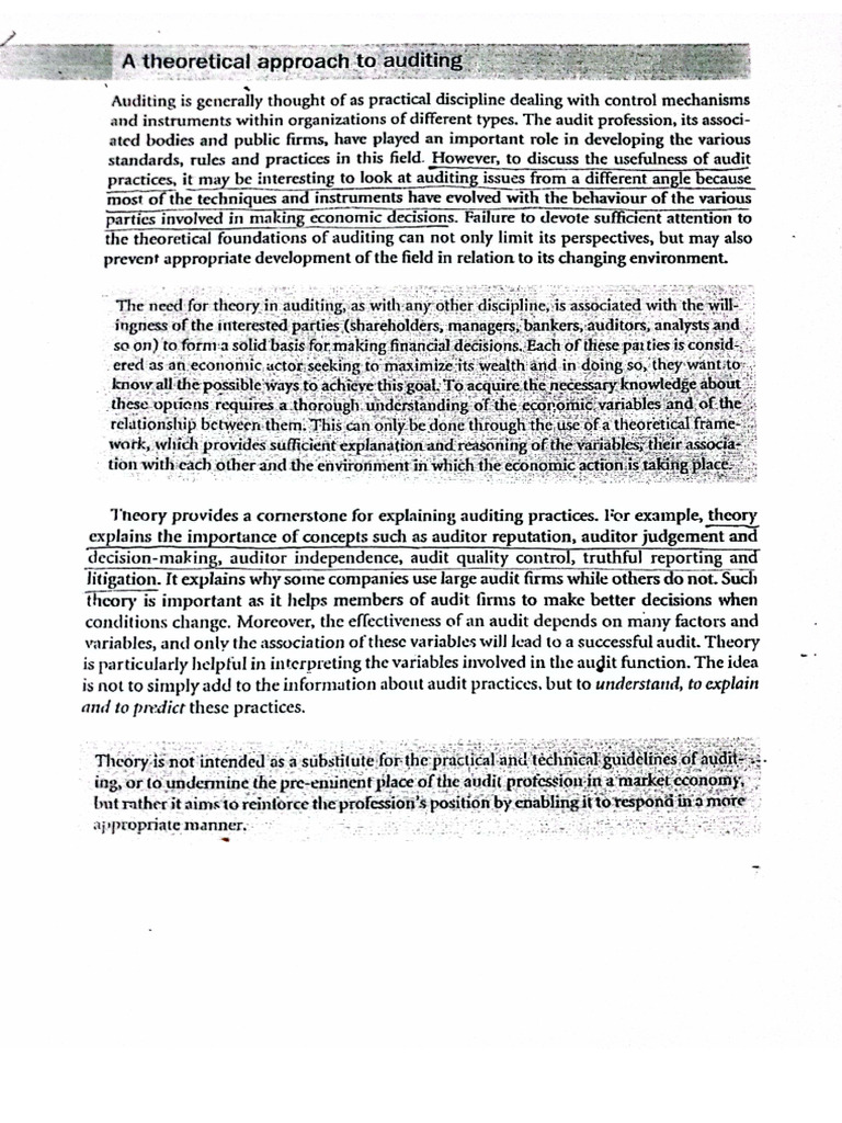 Audit Field of Knowledge | PDF