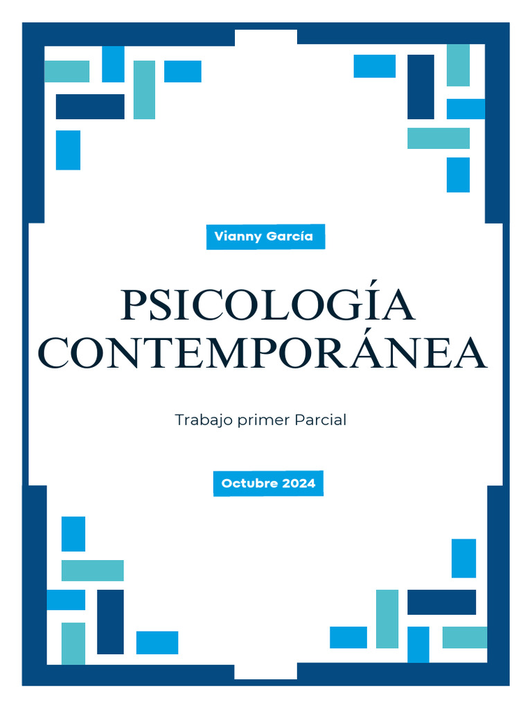 Documento A4 Portada Proyecto Informe Sencillo Geométrico Azul ...