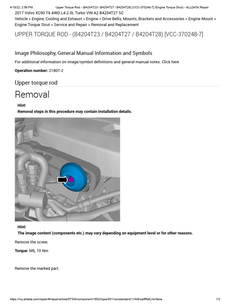 Volvo Torque Rod | PDF