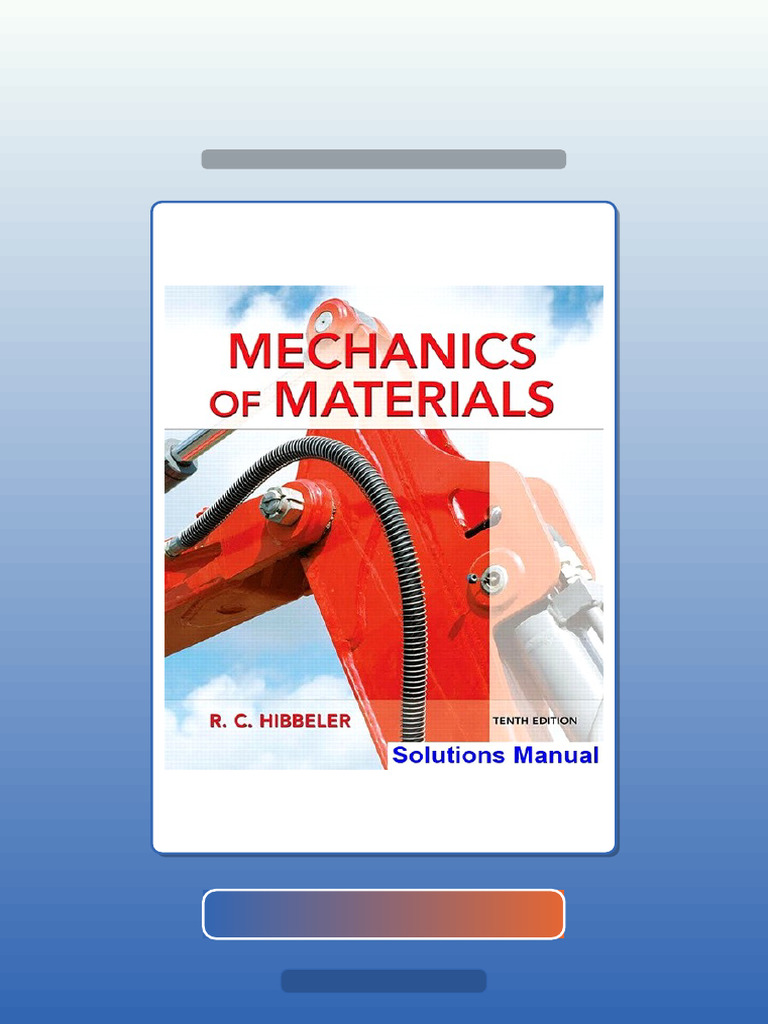 Mechanics of Materials 10th Edition Hibbeler Fast Access | PDF | Stress (Mechanics ...