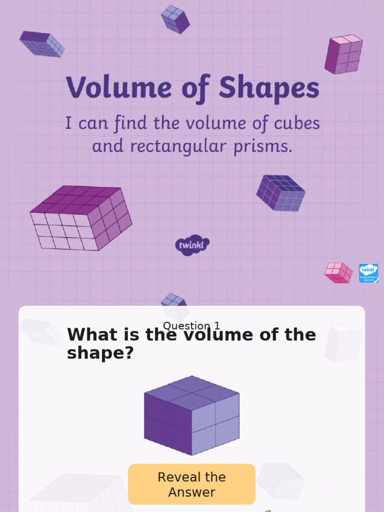 Volume Calculations for Shapes | PDF