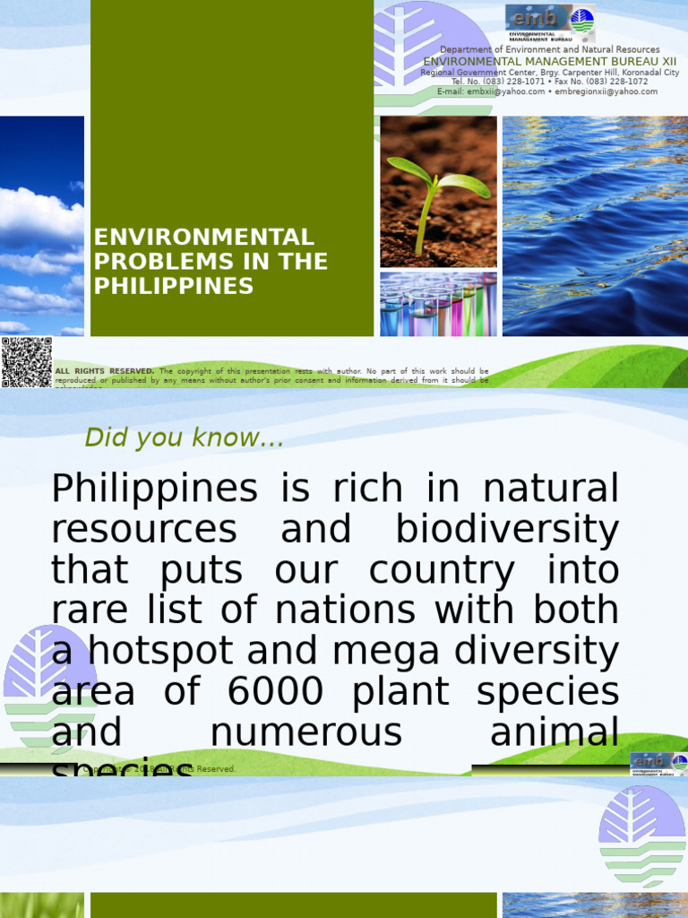 Environmental Issues in the Philippines | PDF | Pollution ...