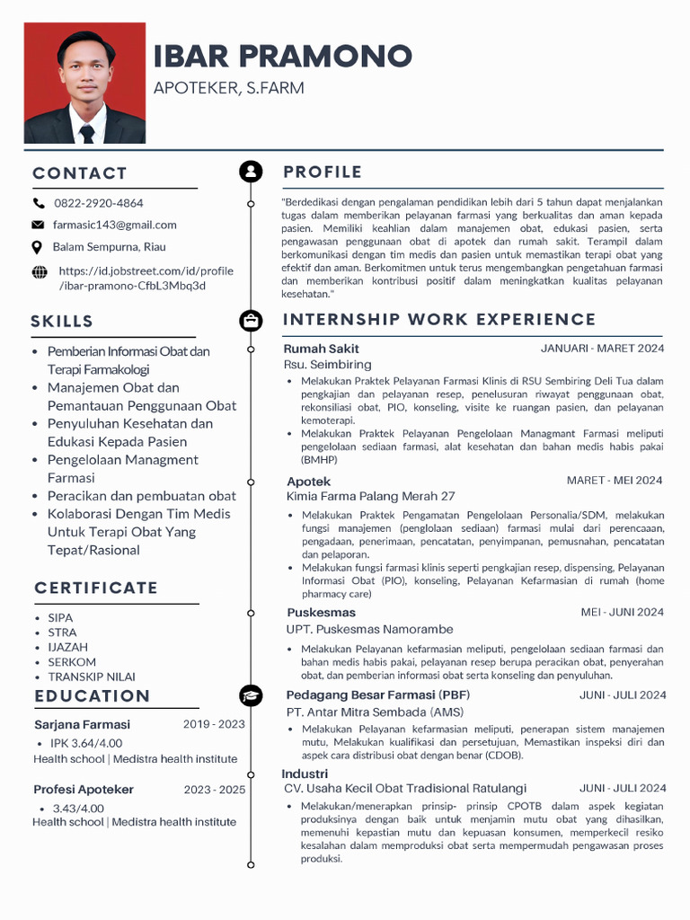 CV Resume (Ibar Pramono) | PDF