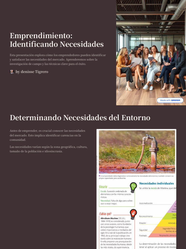 2DO Emprendimiento Identificando Necesidades 1 | PDF