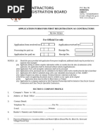 Application Form For First Registration | PDF | Share (Finance) | Business