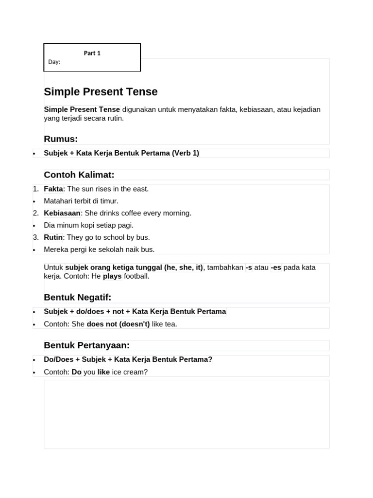 Materi 2 - Present Continuous | PDF