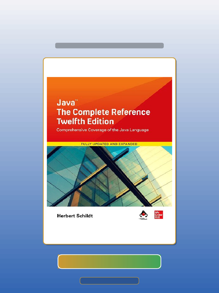 Java The Complete Reference 12th Edition Herbert Schildt Official Test ...