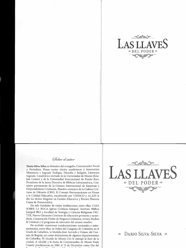 Las Llaves Del Poder - Dario Silva-Silva | PDF