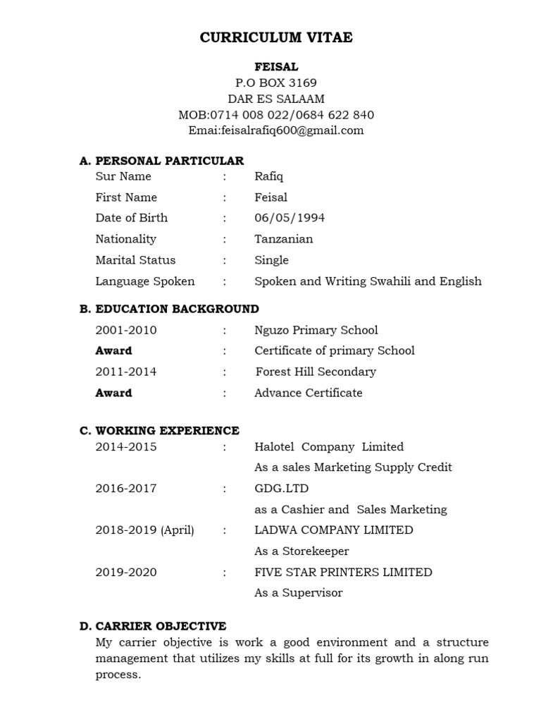 Curriculum Faisal | PDF