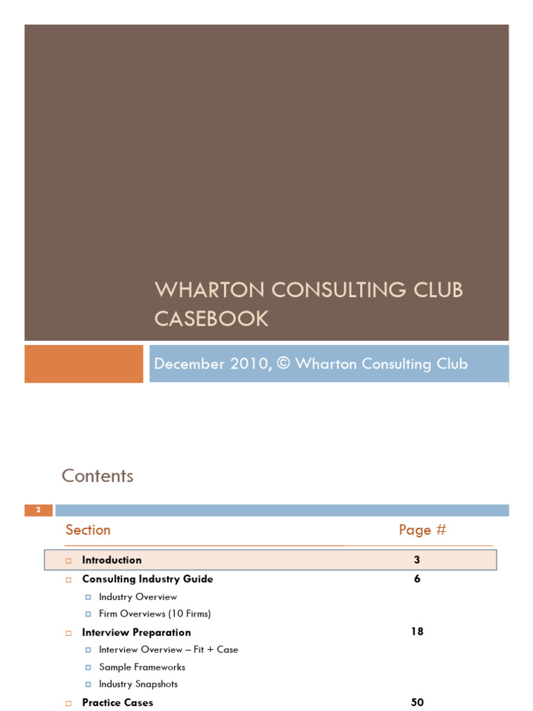 UPenn Wharton Casebook-2010 | PDF | Mergers And Acquisitions | Business