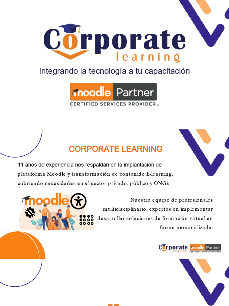 Presentación Corporate Learning 2024 | PDF | Moodle | Aplicación movil