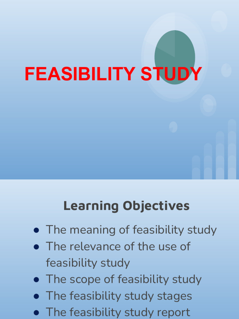 Feasibilty Study | PDF | Feasibility Study | System