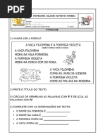 Atividade Poema A Foca | PDF