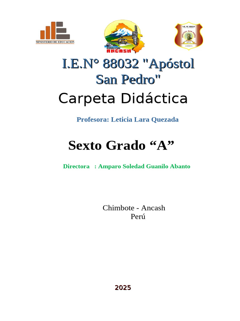 Carpeta Didáctica 2025 | PDF | Maestros | Salón de clases