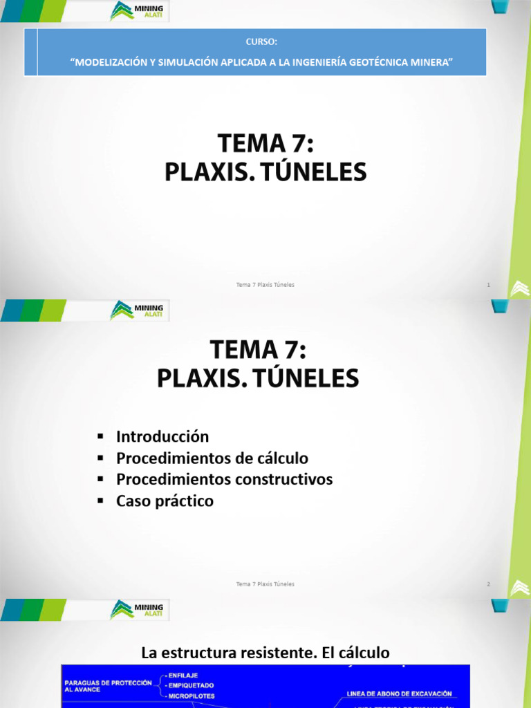Tema7 Plaxis. Tuneles | PDF | Túnel