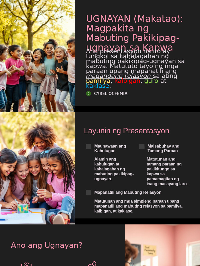 UGNAYAN Makatao Magpakita NG Mabuting Pakikipag Ugnayan Sa Kapwa | PDF