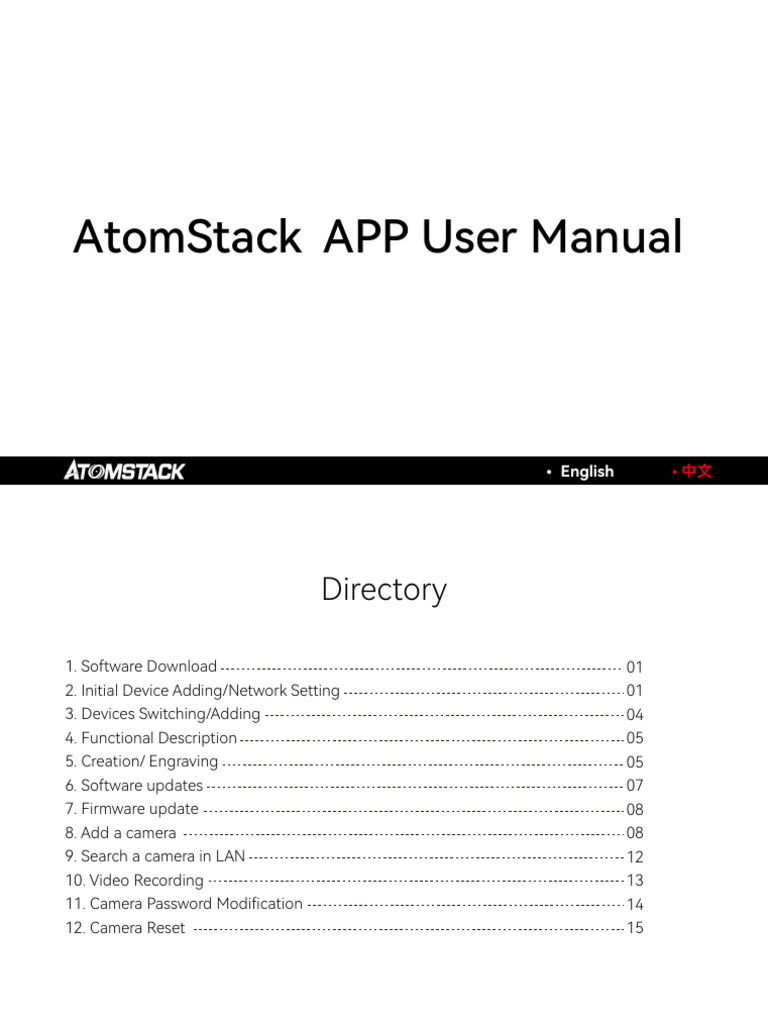 AtomStack APP User Manual | PDF | Wi Fi | Mobile App