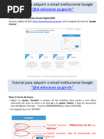 Tutorial E-Mail Primeiro Acesso | PDF