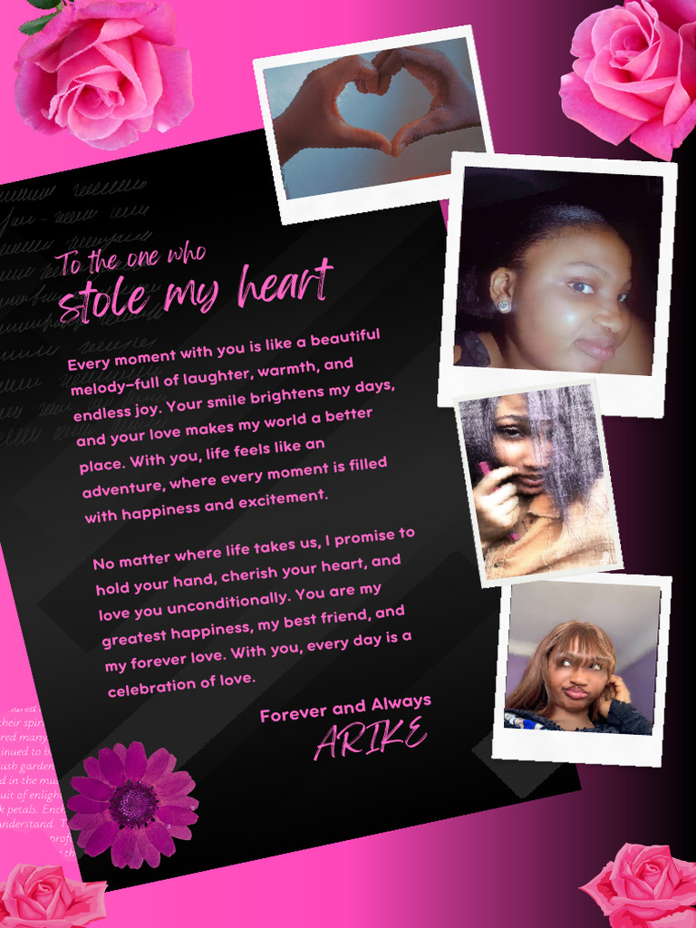 Red and Beige Aesthetic Scrapbook Romantic Love Letter A4 - 20250707 ...