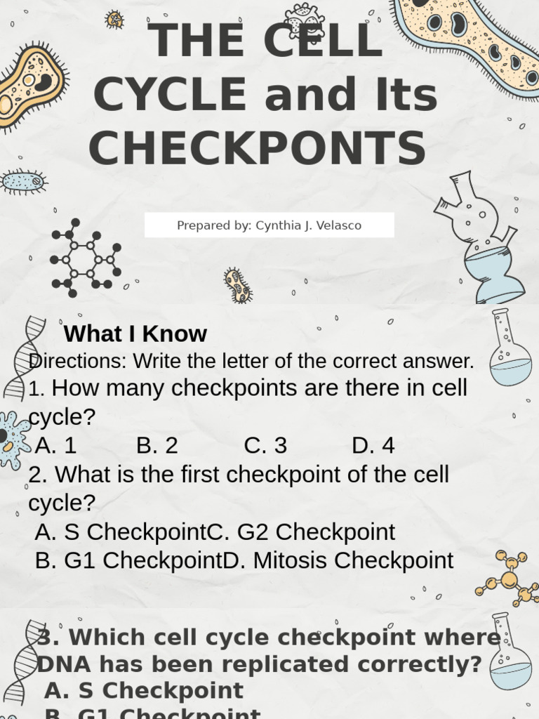 Cell Cycle and Its Checkpoint | PDF | Mitosis | Cell Cycle