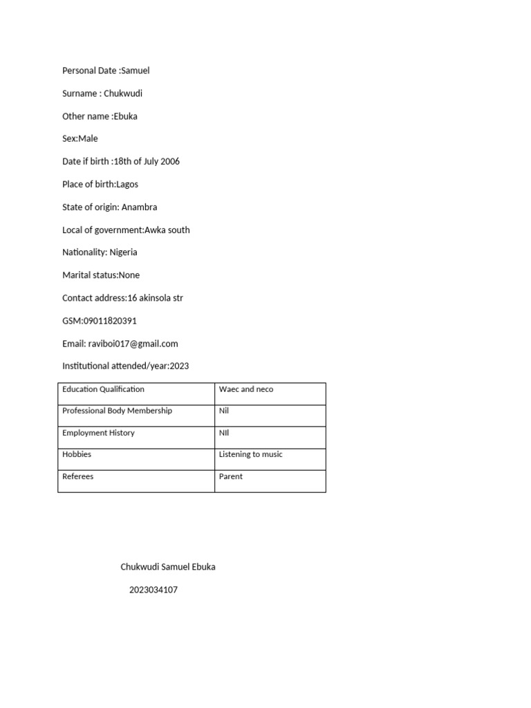 SSC 202AssignmentBY Chukwudi | PDF