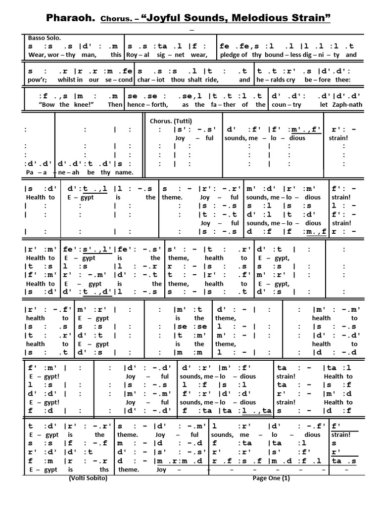 Joyful Melodious Sounds in Egypt | PDF