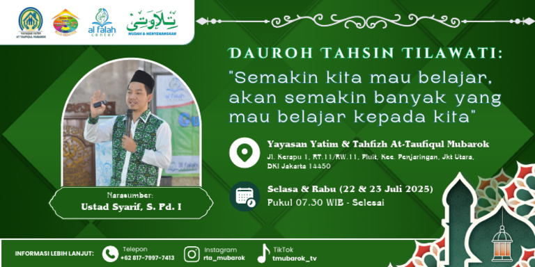 Daurah Tahsin Tilawati 2025 di Jakarta | PDF