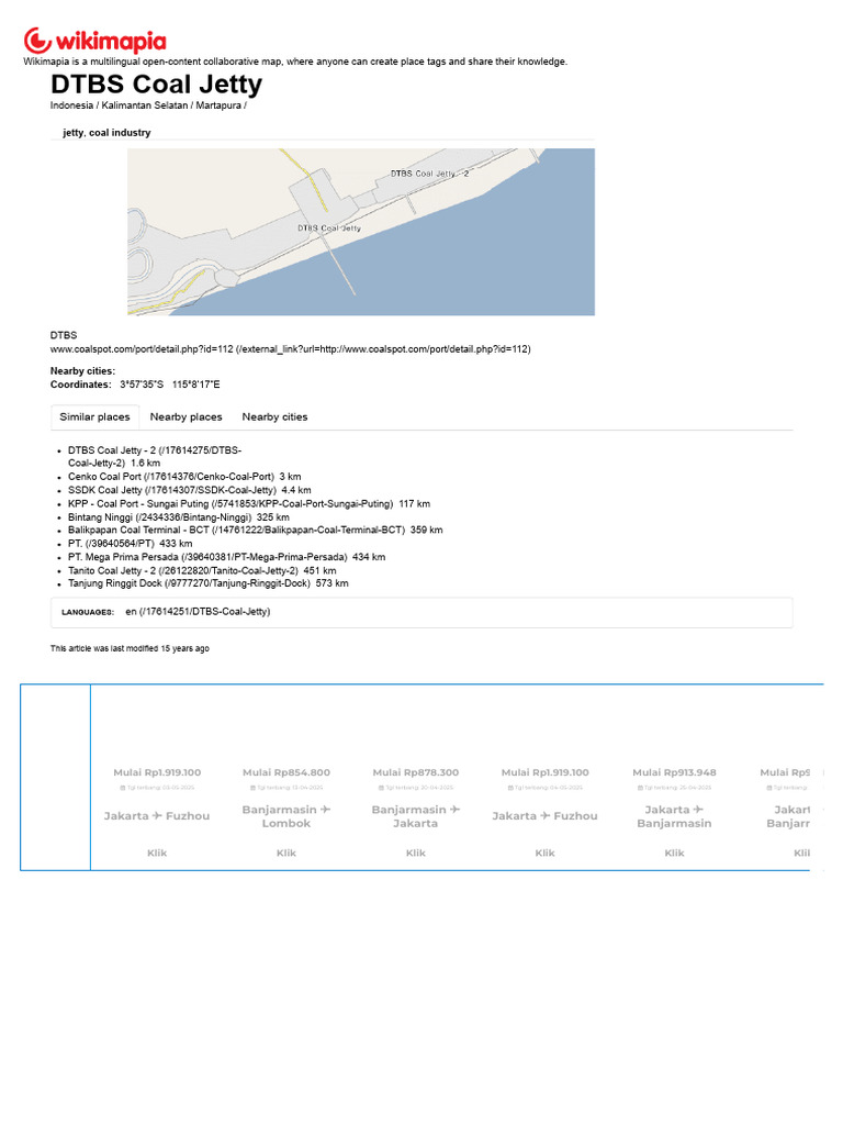 DTBS Coal Jetty | PDF