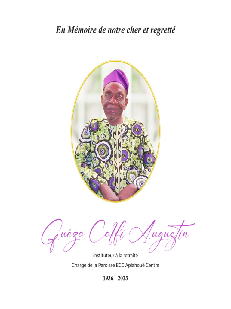 Obsèques de Guézo Coffi Augustin | PDF