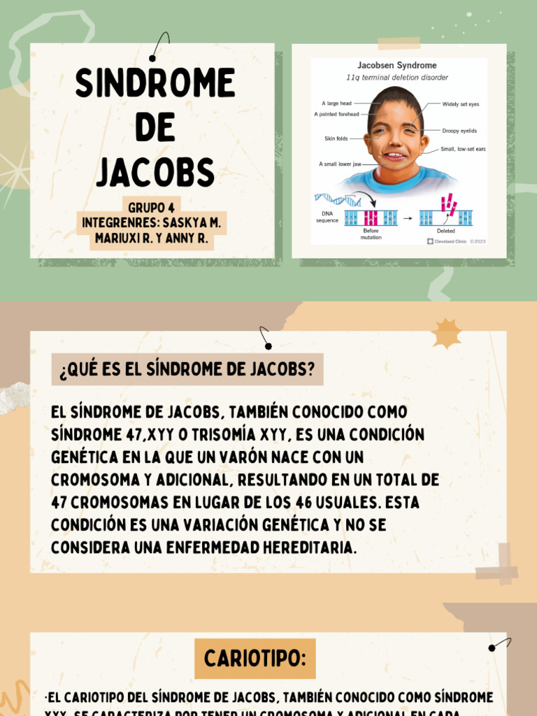 Síndrome de Jacobs: Características y Tratamiento | PDF | Enfermedades ...