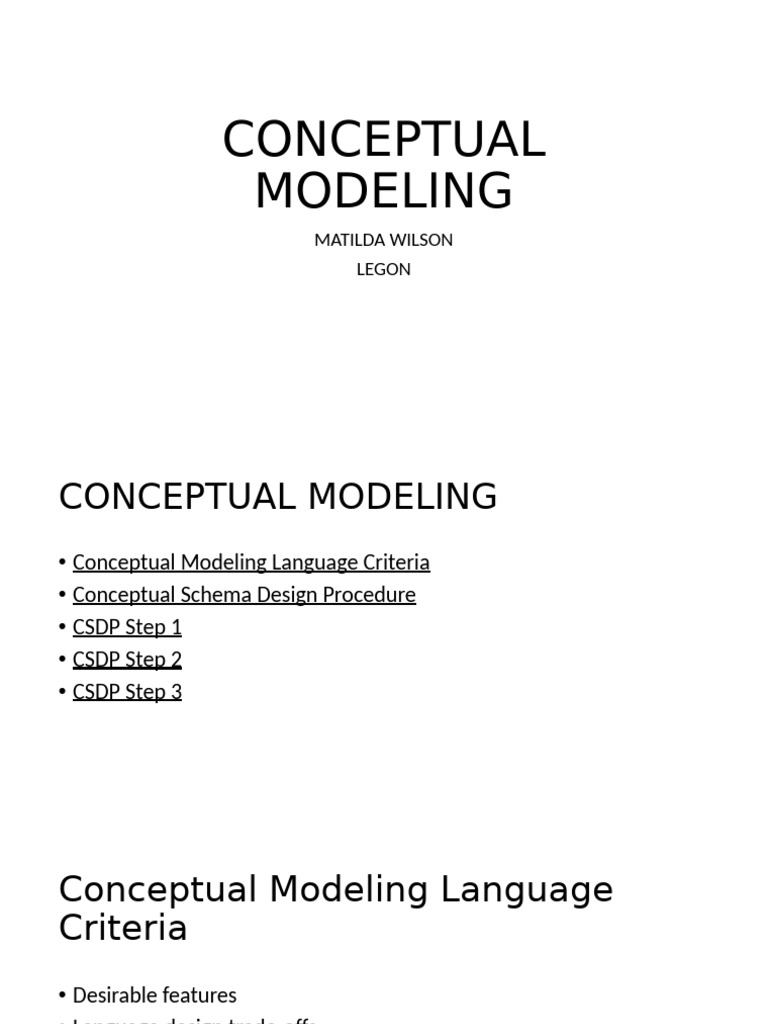 Conceptual Modeling | PDF | Conceptual Model | Grammar