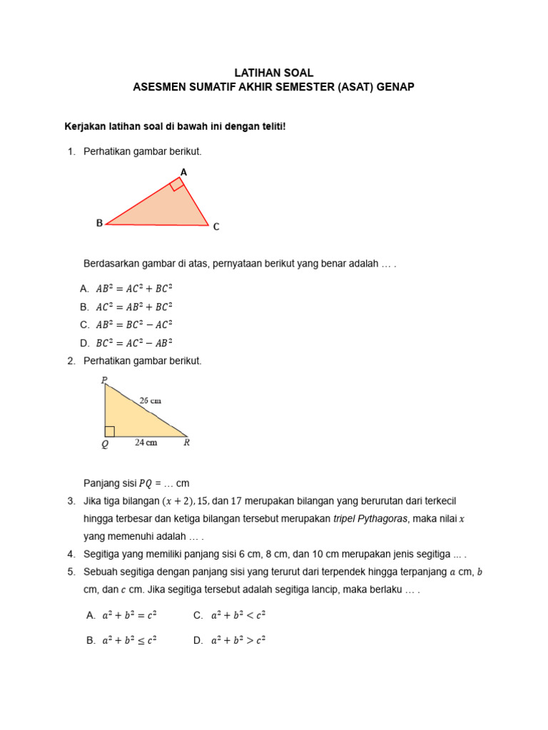 Latihan Soal Kelas 8 | PDF