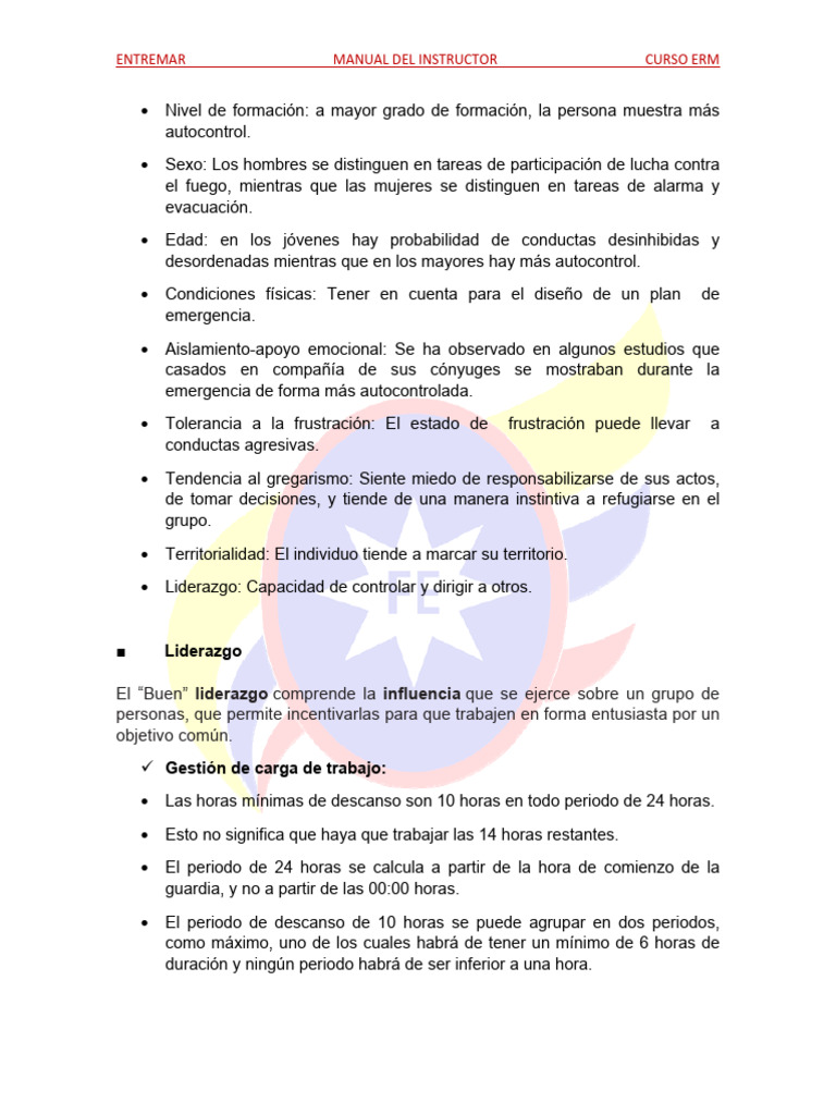 Manual del Instructor: Curso ERM | PDF | Comunicación | Planificación