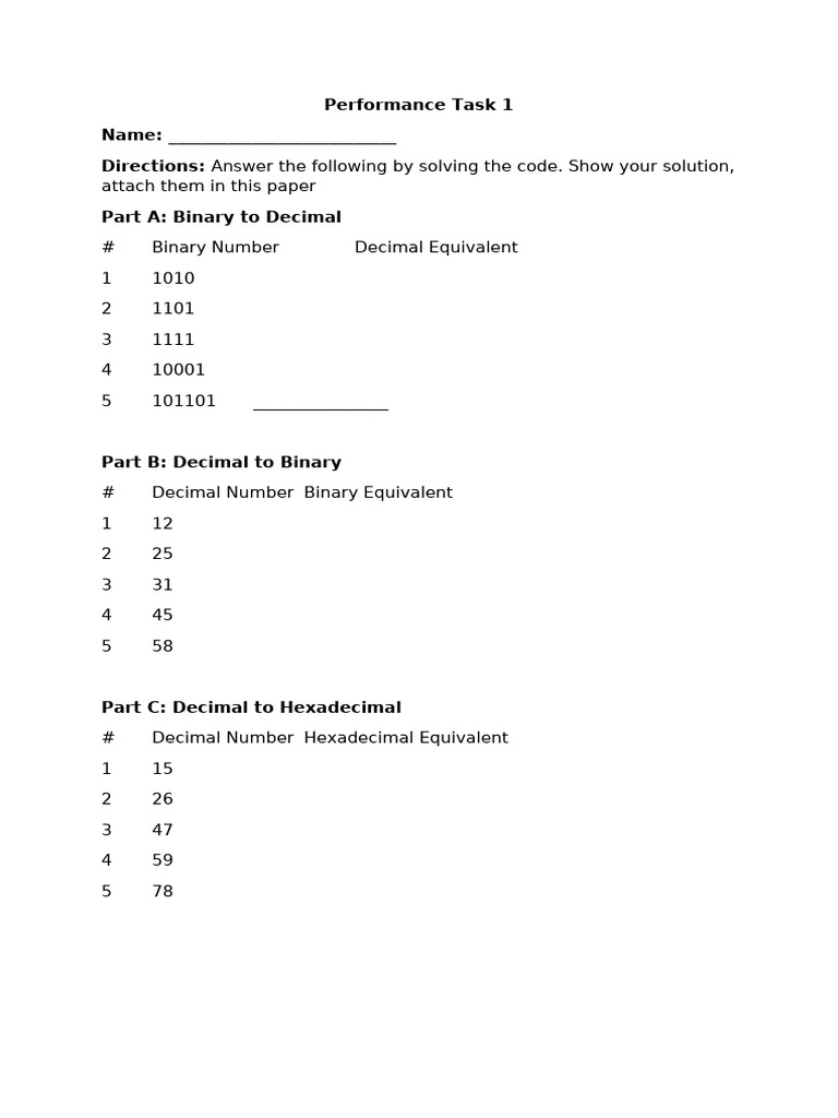 Performance Task 1 Tle Diamond | PDF