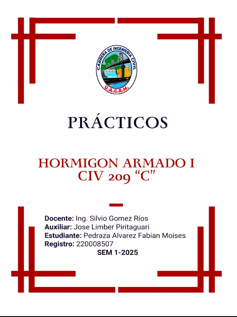 Practicos de Columnas - Fabian Moises Pedraza Alvarez | PDF