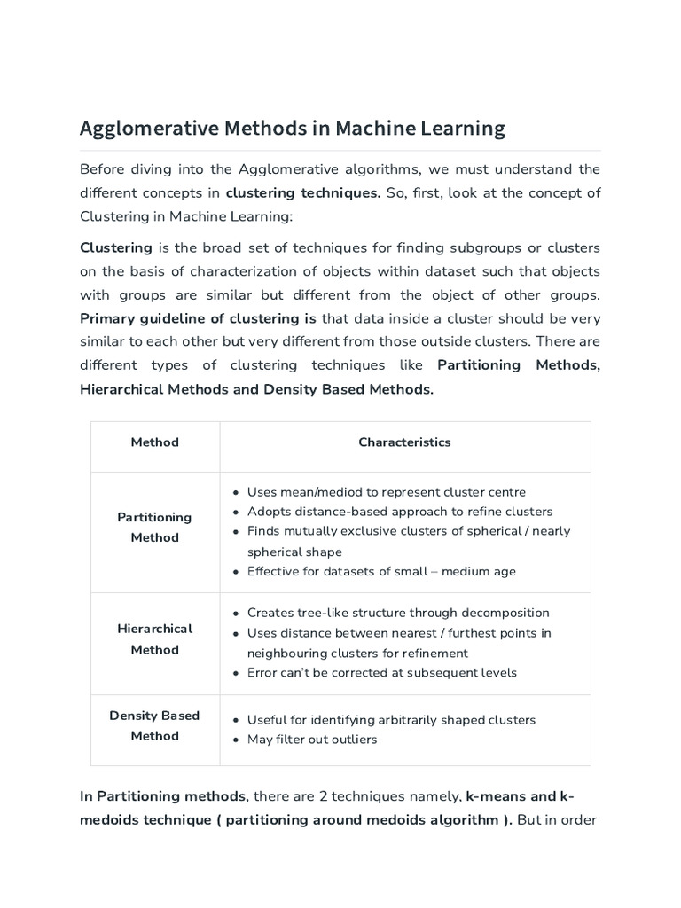 21-Numerical Problems On Agglomerative and DBSCAN Clustering-21-03-2024 | PDF | Cluster Analysis ...