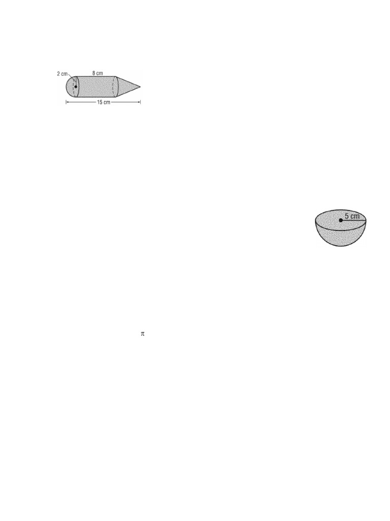 Surface Area and Volume Review #2 2021 | PDF