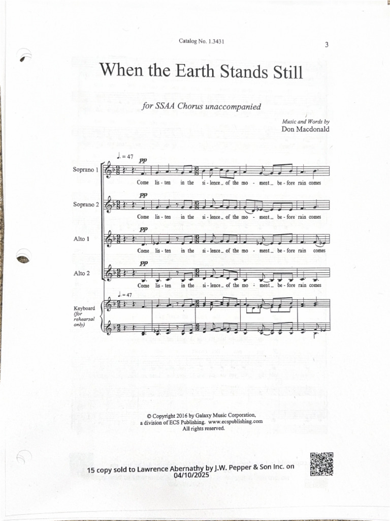 When The Earth Stands Still | PDF