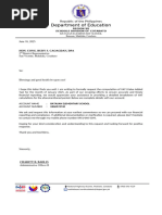 DRRM Request Letter | PDF