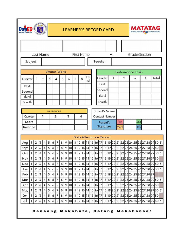Recrd Card | PDF