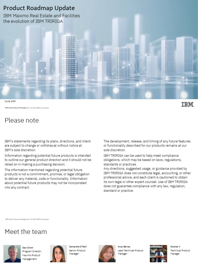 2Q 2025 TRIRIGA Product Roadmap Update | PDF | Databases | Cloud Computing