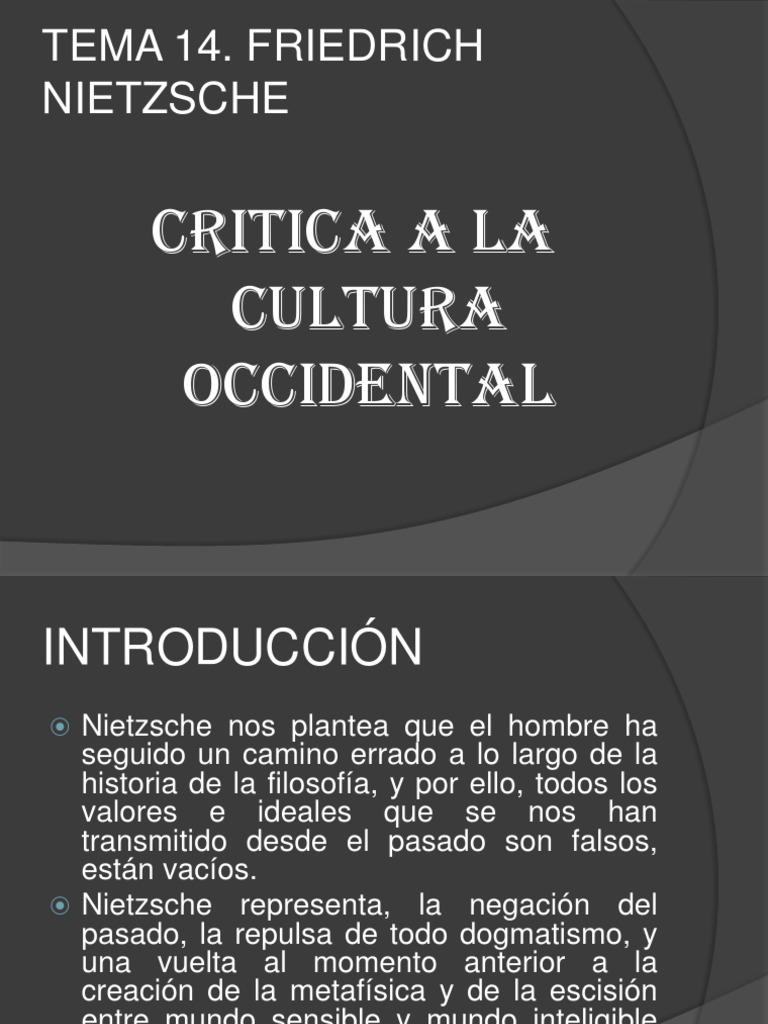 Friedrich Nietzsche. Conceptos Clave de Su Filosofía | PDF | Moralidad | Friedrich Nietzsche