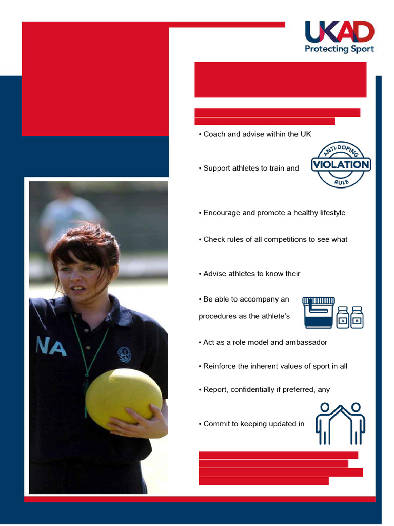 UKAD Level 2 Coach Responsibilities | PDF
