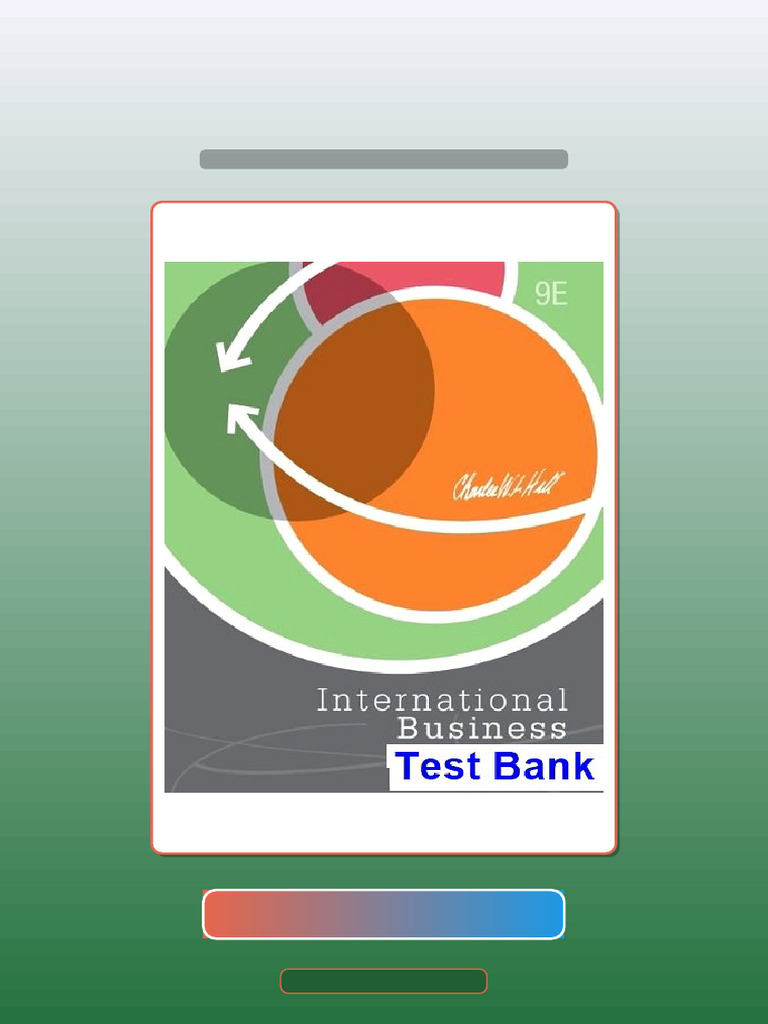 International Business Competing in The Global Marketplace 9th Edition ...
