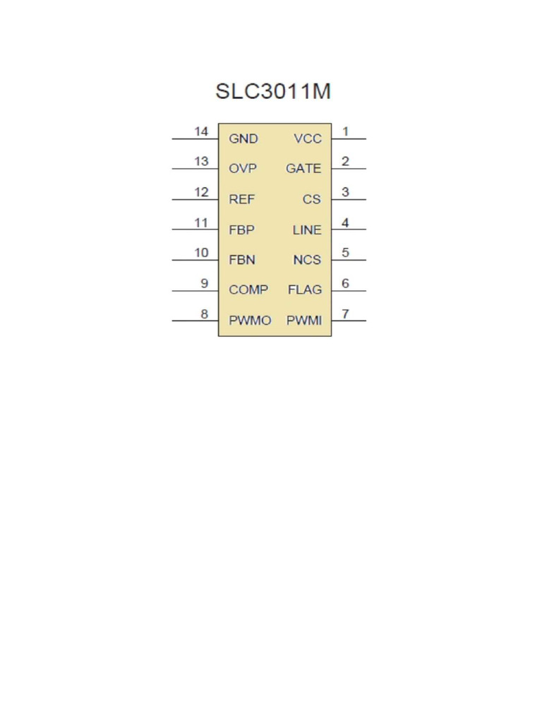 Circuito Integrado Control PWM SMPS SOP 14 SLC3011M 1694488032 | PDF